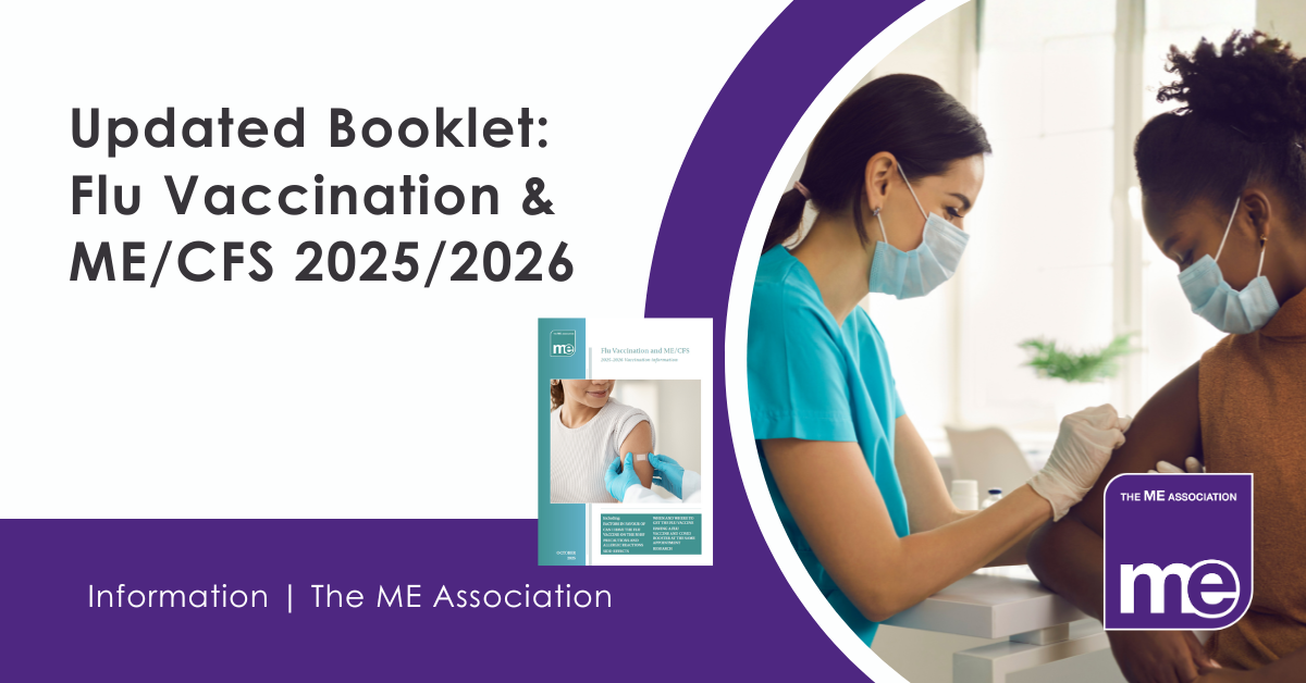 Updated Booklet: Flu Vaccination & ME/CFS 2025/2026 - The ME Association